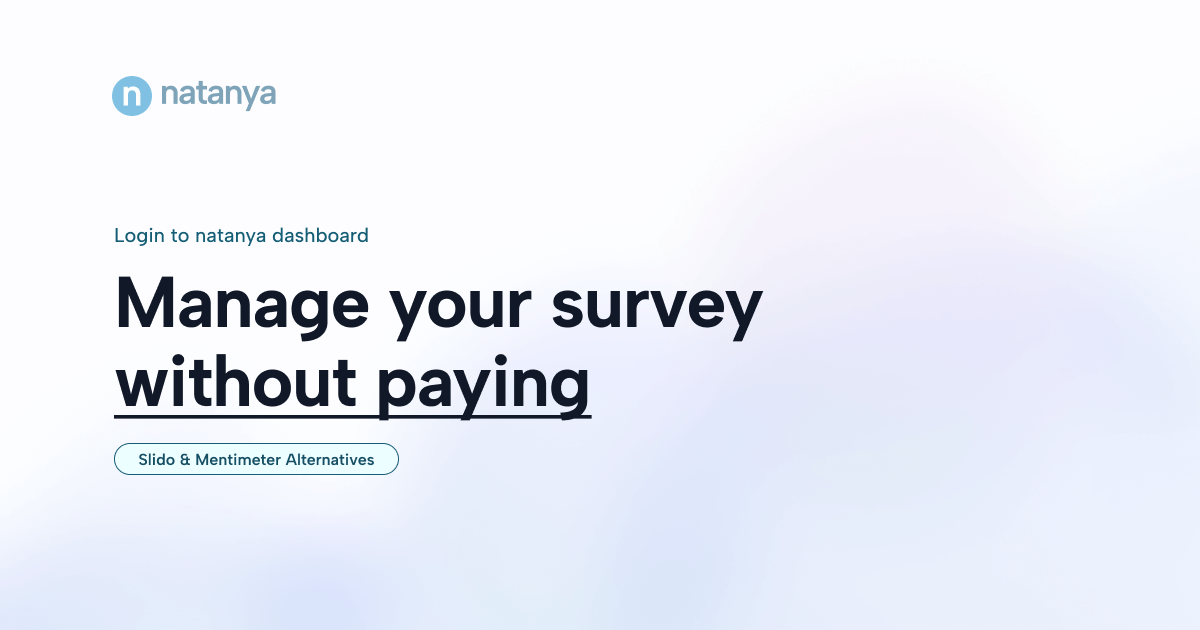 Natanya - Create poll event easily